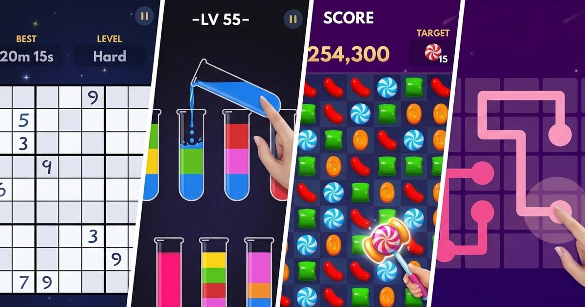 30 Basic Puzzle Games For Mobile - Beginner-Friendly Picks