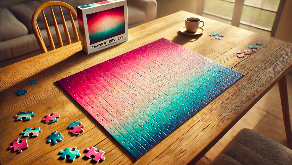 Gradient Difficulty Puzzles: A Calm Brain Workout