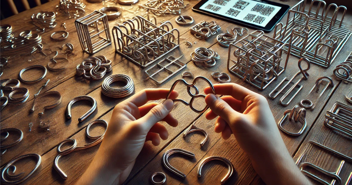 Metal Wire Disentanglement Puzzles Solutions For Beginners